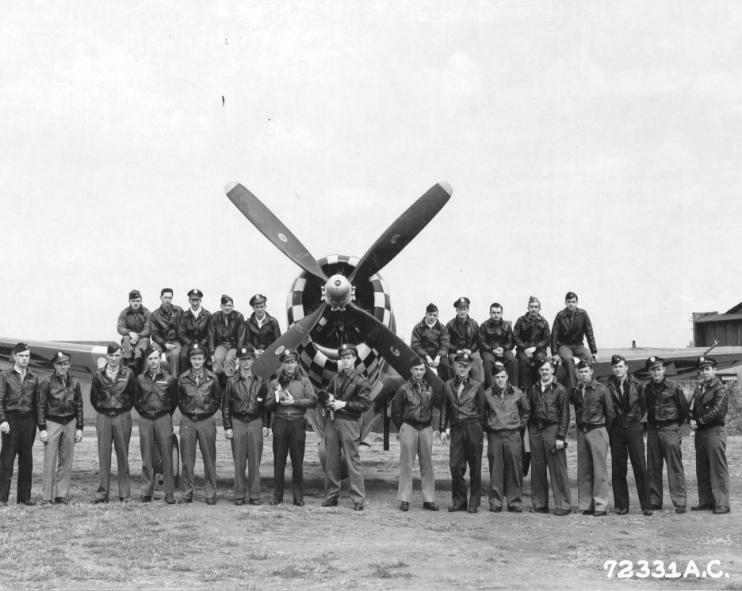 Photos of the pilots of the 82nd Fighter Squadron